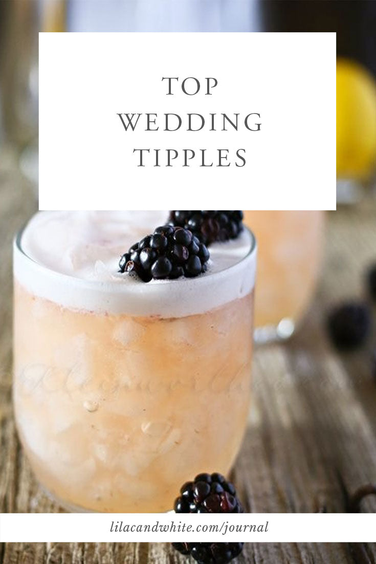 Top Wedding Tipples – Lilac & White