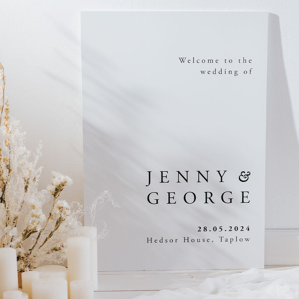 Welcome Signs – Lilac & White