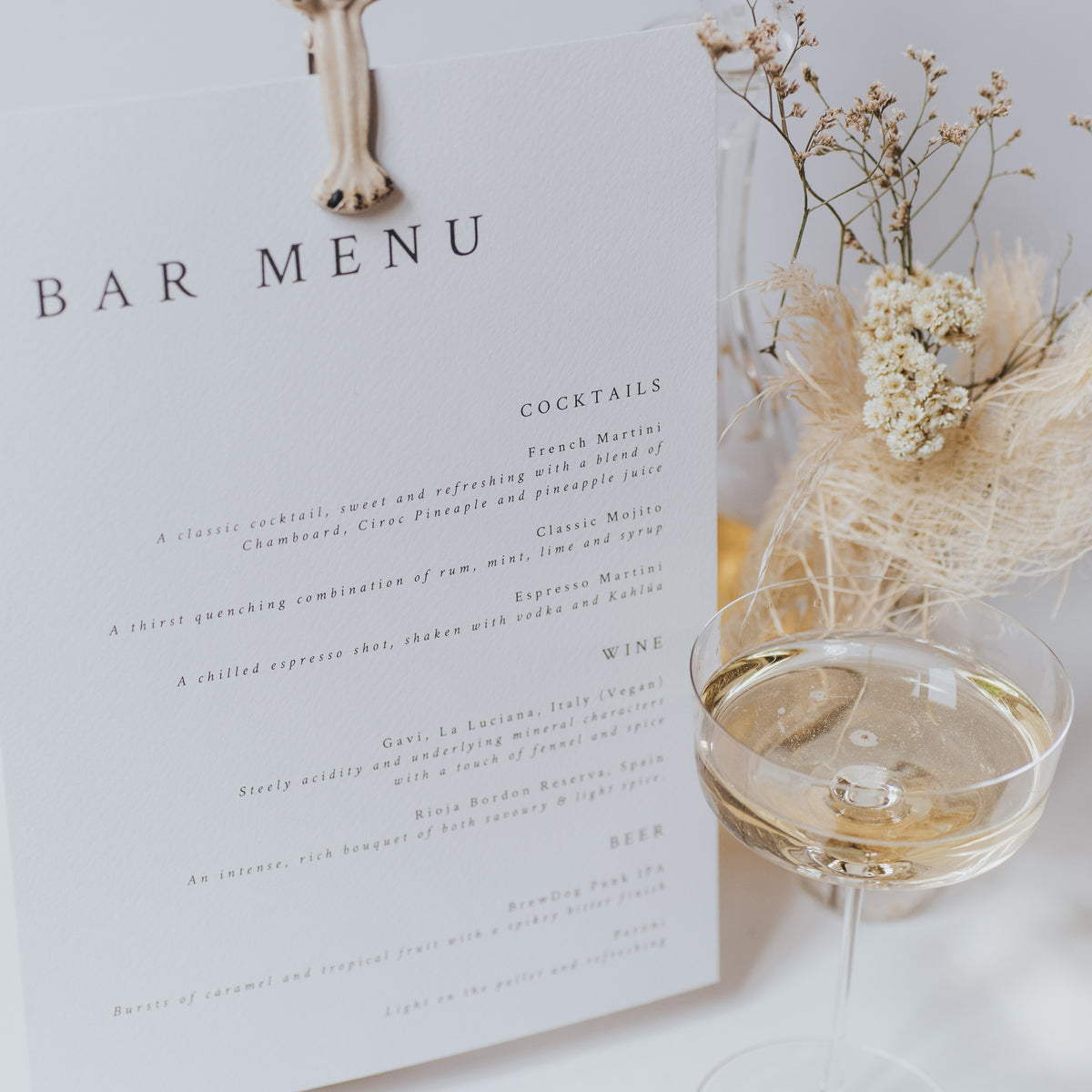 Rachel Bar Sign – Lilac & White