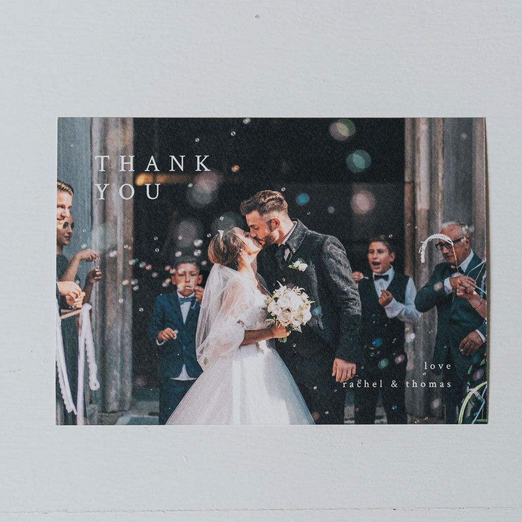 Rachel Thank you card – Lilac & White