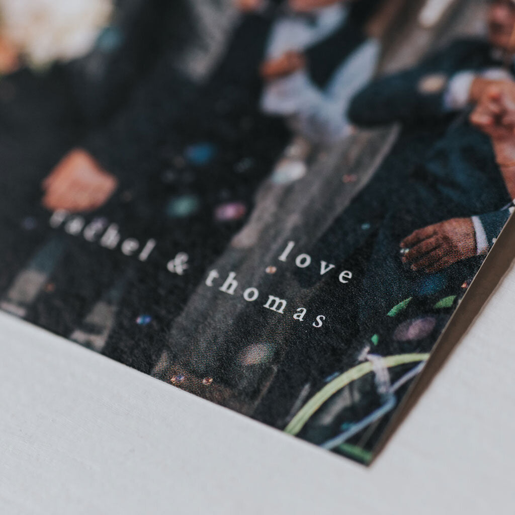 Rachel Thank you card – Lilac & White