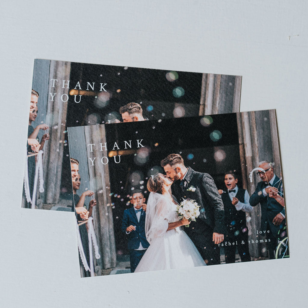 Rachel Thank you card – Lilac & White