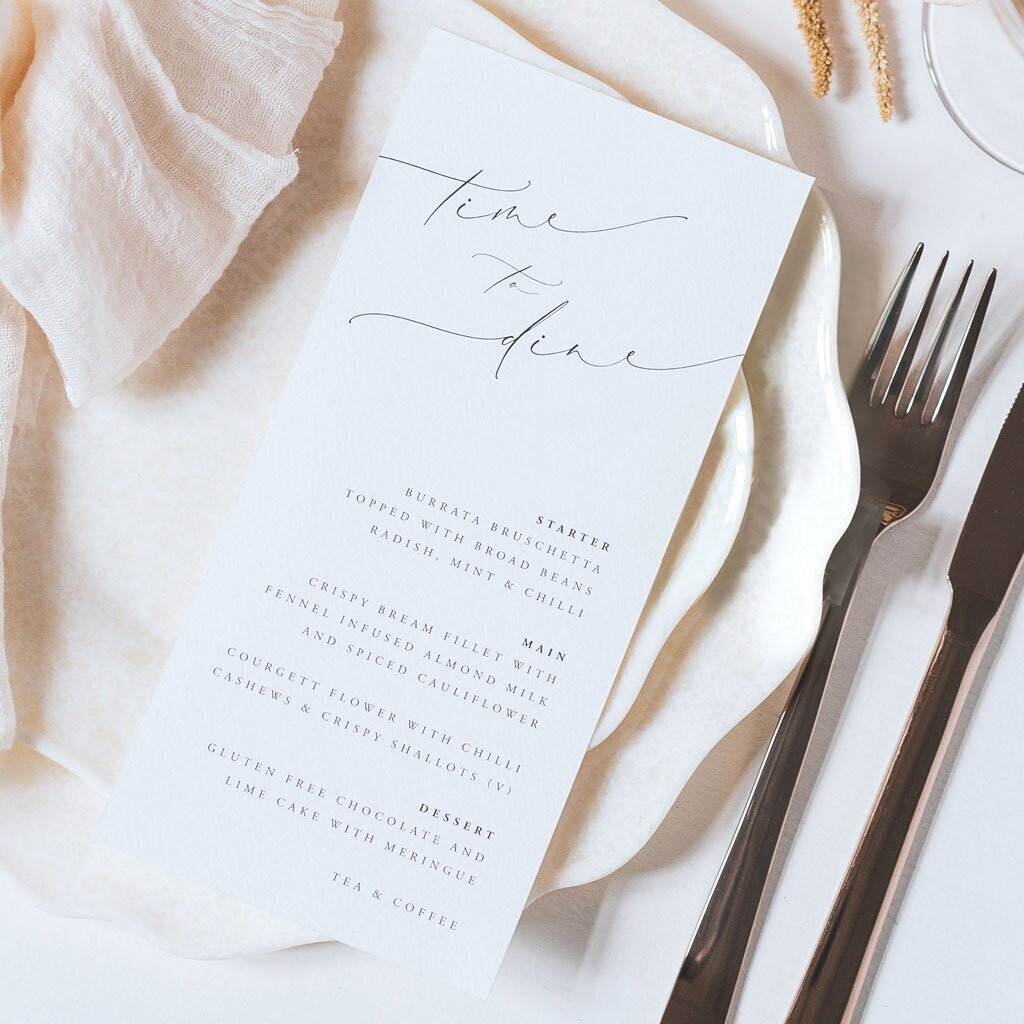 Lilac and White: Elegant Wedding Menus - Table & Choice Cards – Lilac ...